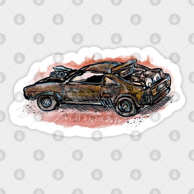 The V8 Interceptor - V8 Muscle Car - Sticker | TeePublic